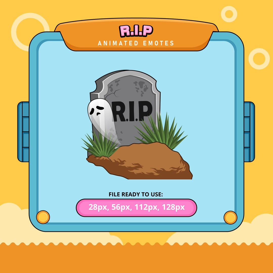 R.I.P Animated Emotes | Twitch Emotes | Kick Emotes | Emoji Discord - Etsy