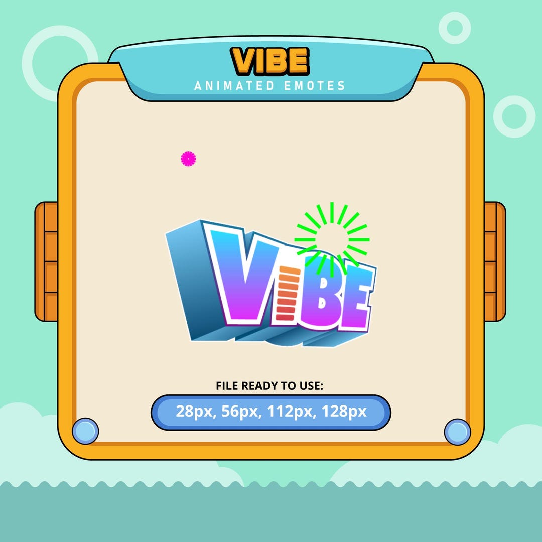 Vibe Animated Emotes | Twitch Emotes | Kick Emotes | Emoji Discord - Etsy