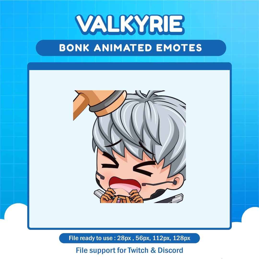 Valkyrie Apex Legends Bonk Emote for Twitch | Apex Animated Emotes - Etsy