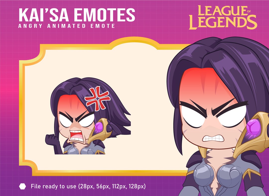 Kai'sa League of Legends Angry Emote for Twitch League of Legends ...