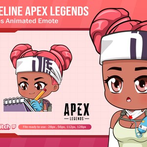 Lifeline Apex Legends Notes Emote for Twitch Apex Animated Emotes - Etsy