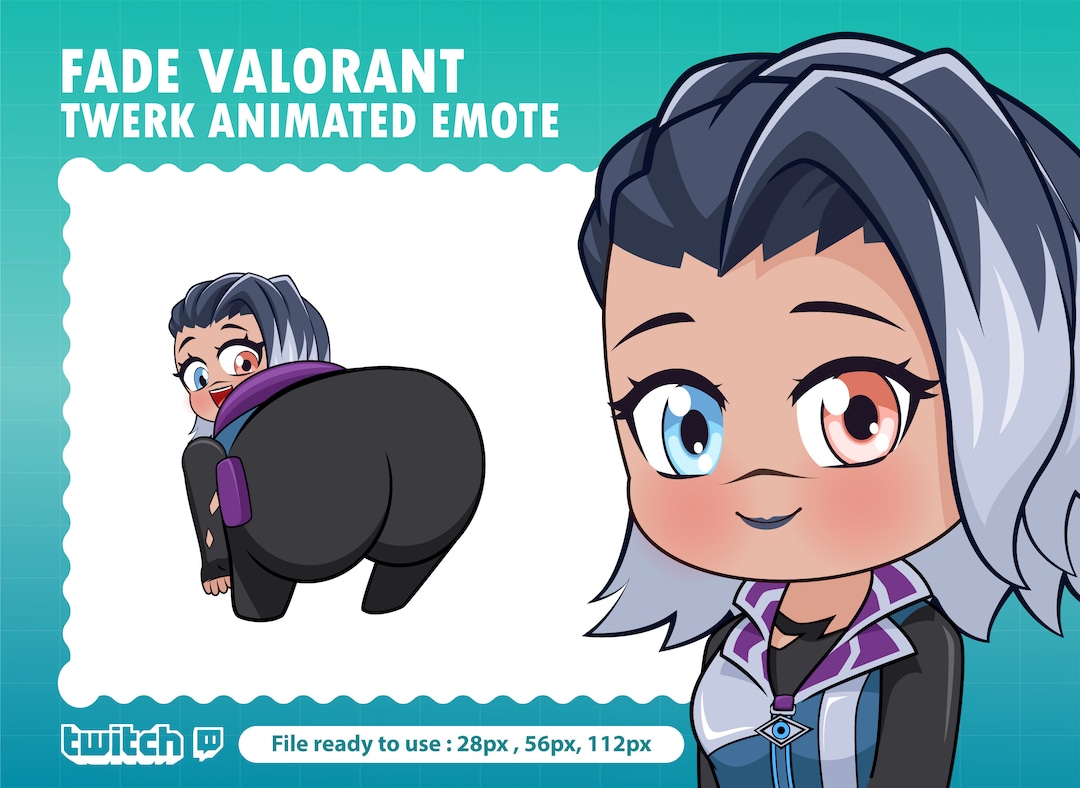 Fade Valorant Twerk Animated Emote for Discord / Booty Emote / Discord ...