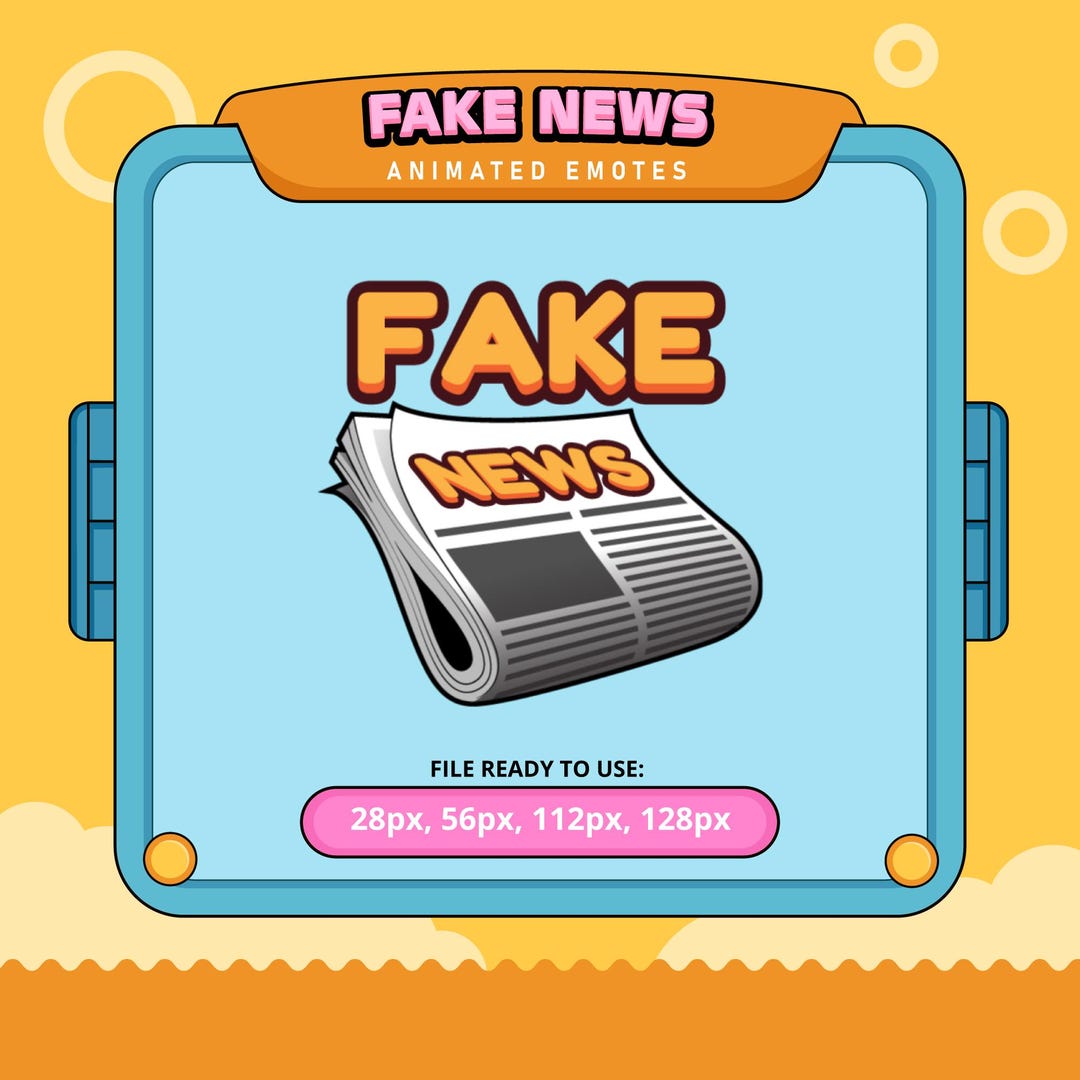 Fake News Animated Emotes Twitch Emotes Kick Emotes Emoji Discord - Etsy