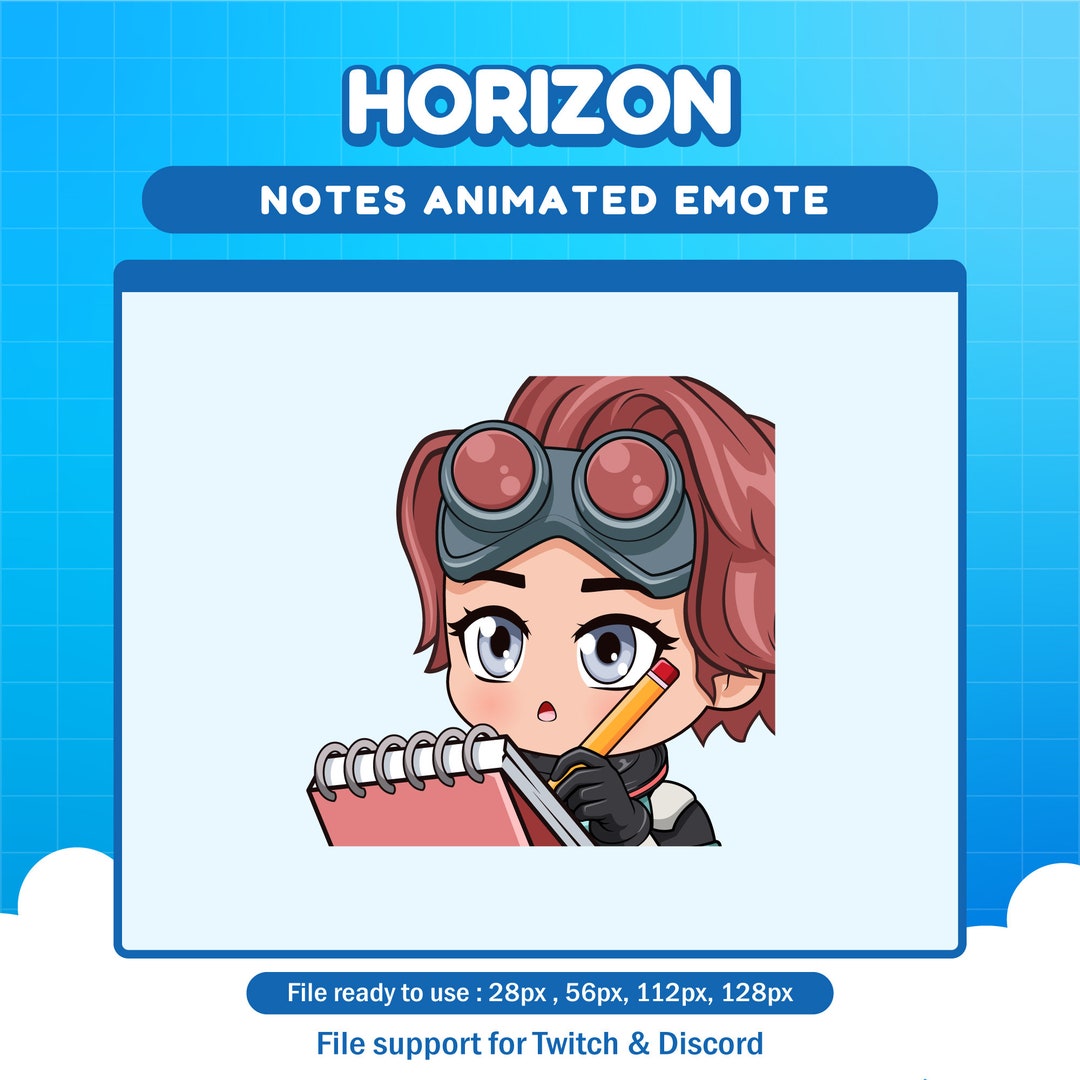 Horizon Apex Legends Notes Emote for Twitch | Apex Animated Emotes - Etsy