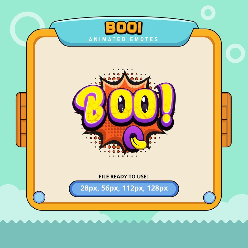 Boo! Animated Emotes | Twitch Emotes | Kick Emotes | Emoji Discord - Etsy