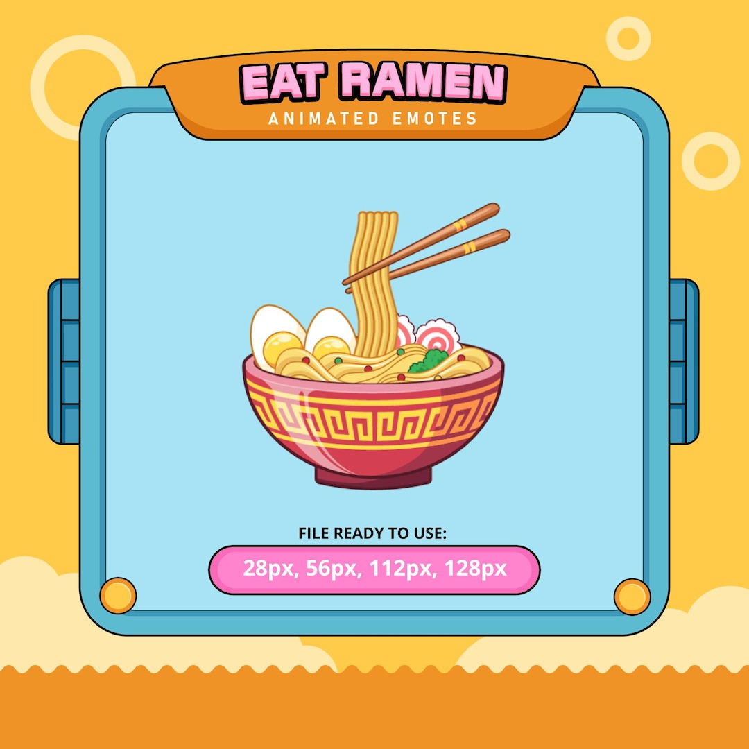 Eat Ramen Animated Emotes | Twitch Emotes | Kick Emotes | Emoji Discord ...
