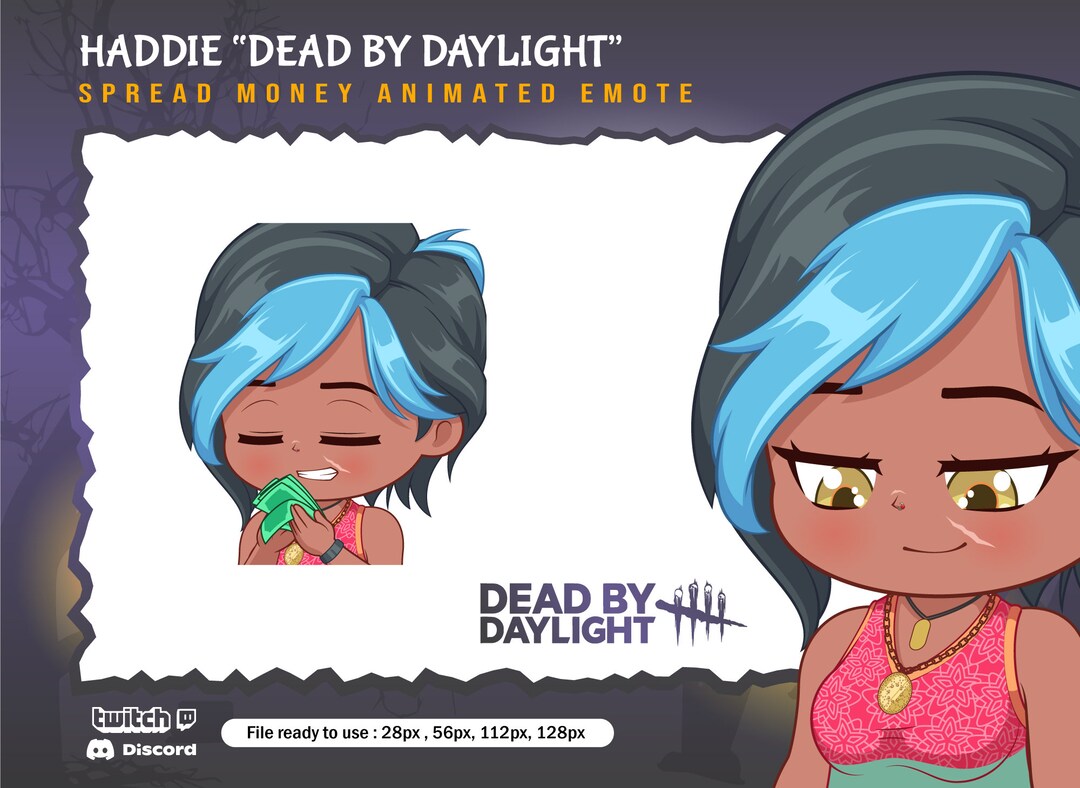 Haddie Kaur Dead by Daylight Spread Money Emotes / DBD Twitch Emote - Etsy
