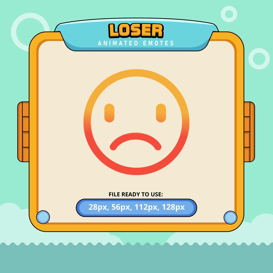 Loser Animated Emotes | Twitch Emotes | Kick Emotes | Emoji Discord - Etsy