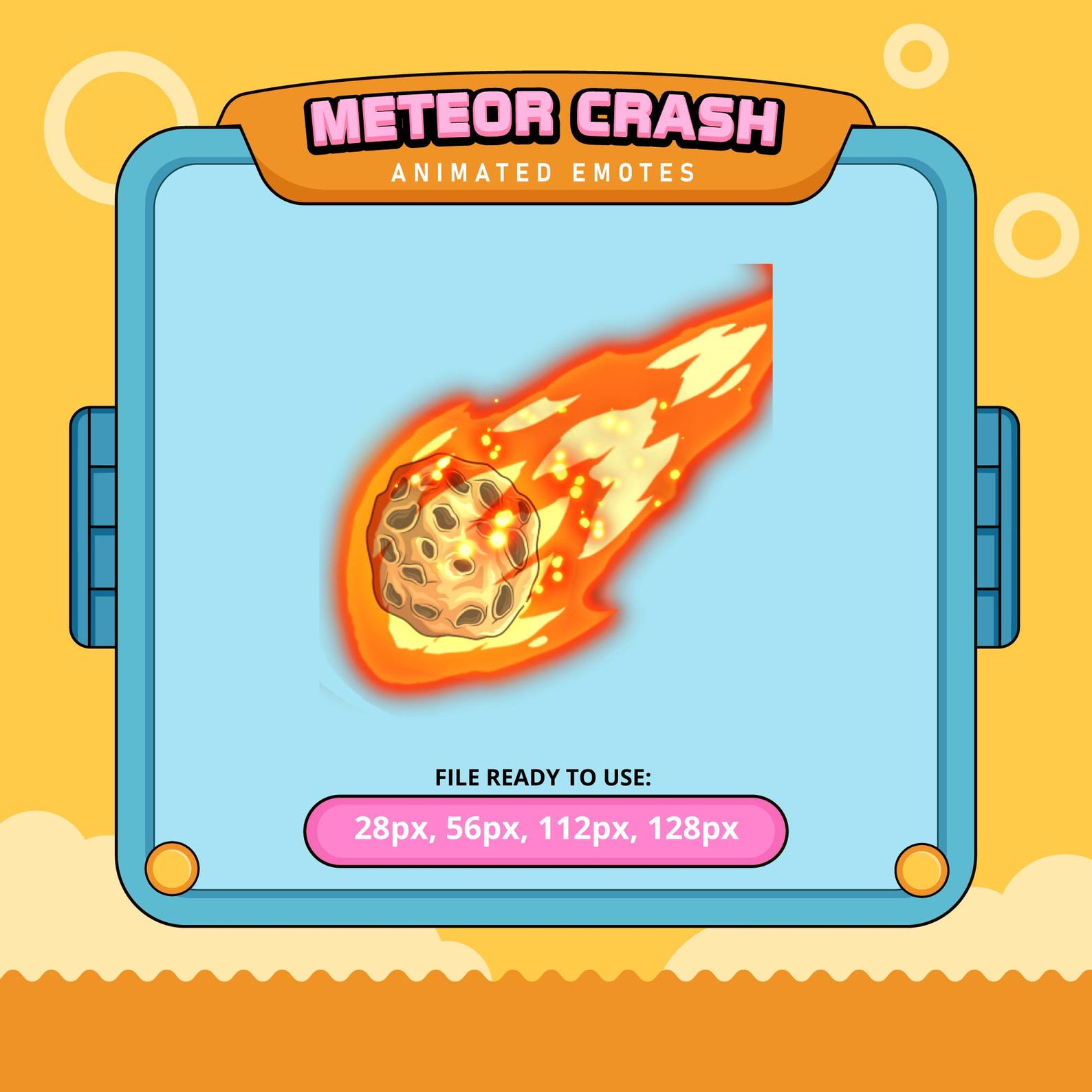 Meteor Crash Animated Emote | Twitch, Discord (digital Download) - Etsy