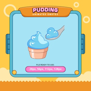 Pudding Animated Emotes | Twitch Emotes | Kick Emotes | Emoji Discord ...