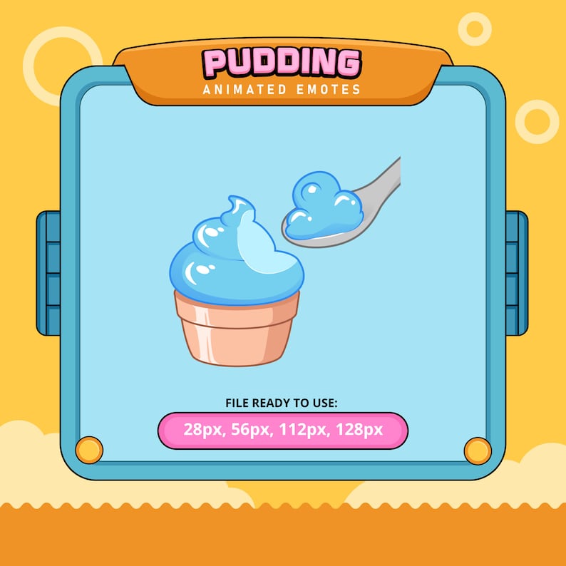 Pudding Animated Emotes | Twitch Emotes | Kick Emotes | Emoji Discord ...