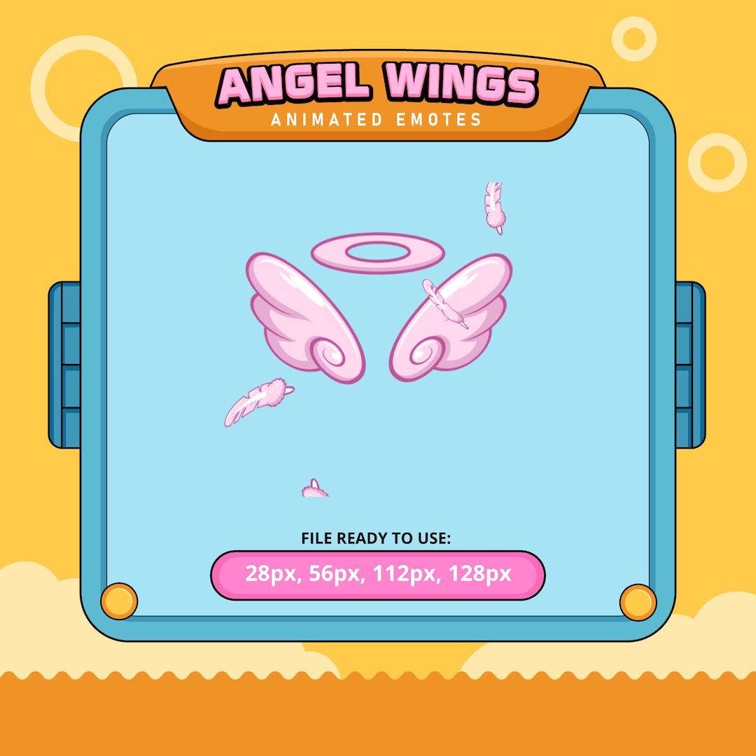 Angel Wings Animated Emotes | Twitch Emotes | Kick Emotes | Emoji ...