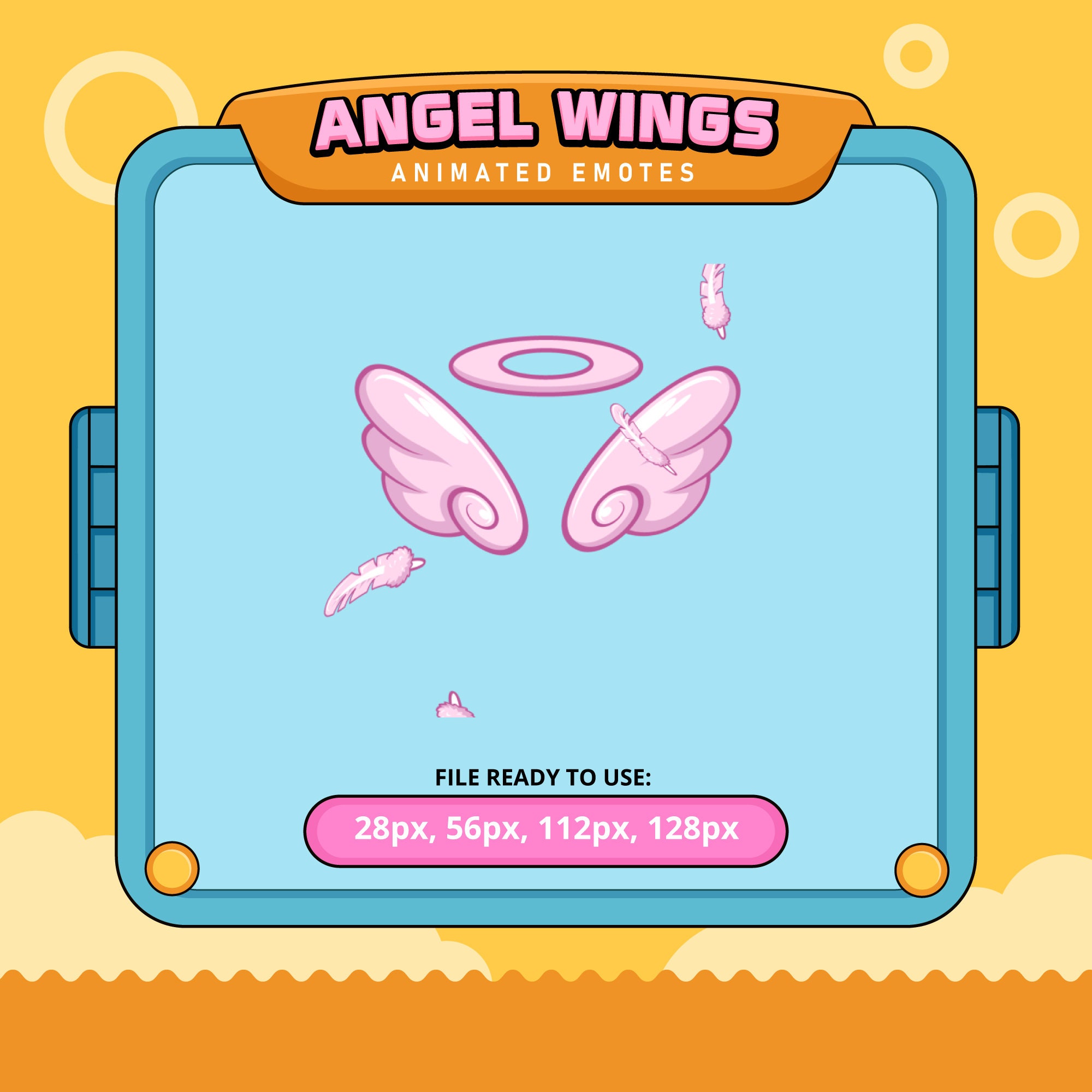 Angel Wings Animated Emotes | Twitch Emotes | Kick Emotes | Emoji ...