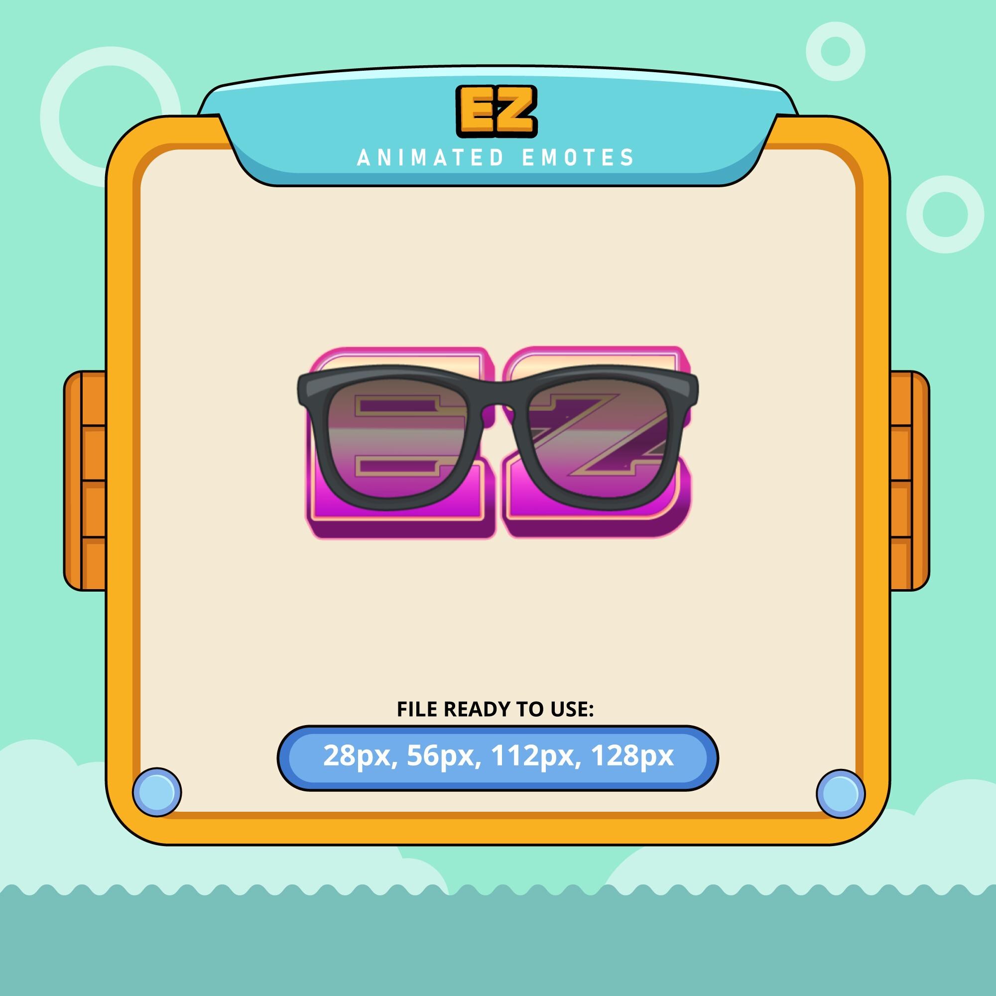 EZ Animated Emotes | Twitch Emotes | Kick Emotes | Emoji Discord - Etsy