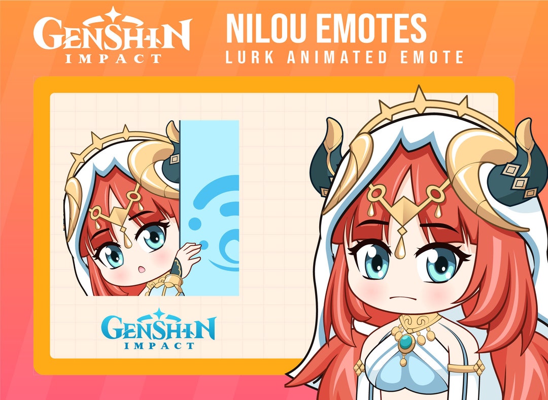 Nilou Genshin Impact Lurk Emote / Genshin Impact Twitch Animated Emote ...