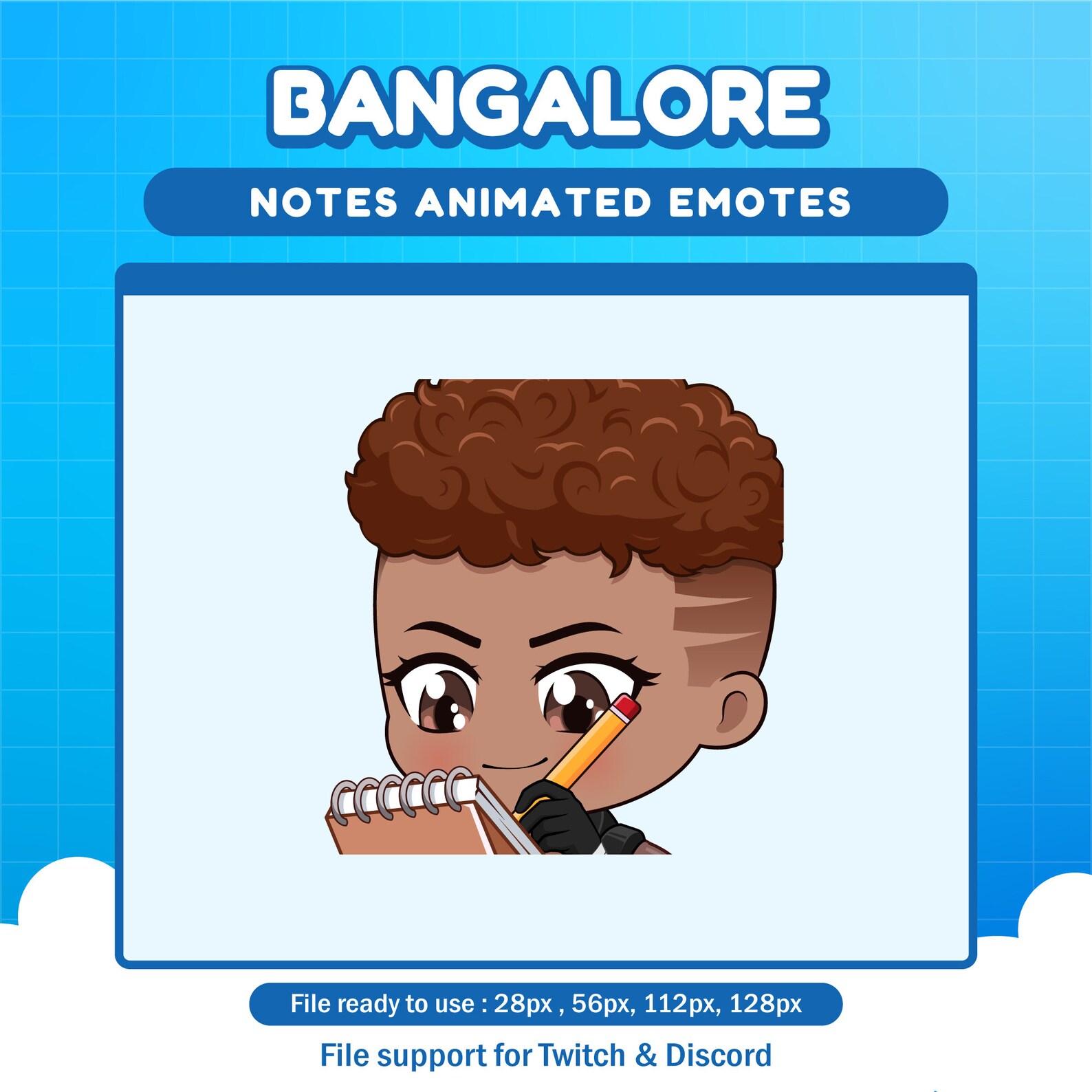 Bangalore Apex Legends Notes Animated Emote for Twitch | Twitch ...