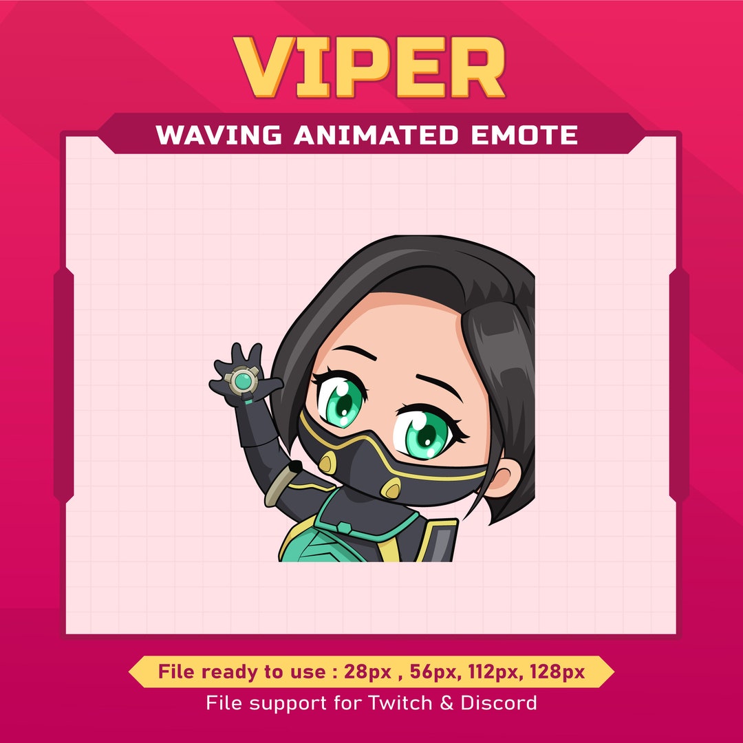 Viper Valorant Wave Animated Emote for Twitch | Twitch Animated Emotes ...