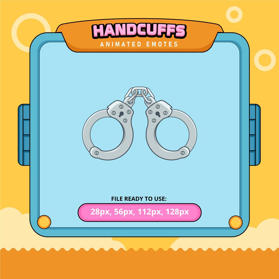 Handcuffs Animated Emote | Twitch, Discord Emoji (digital Download) - Etsy