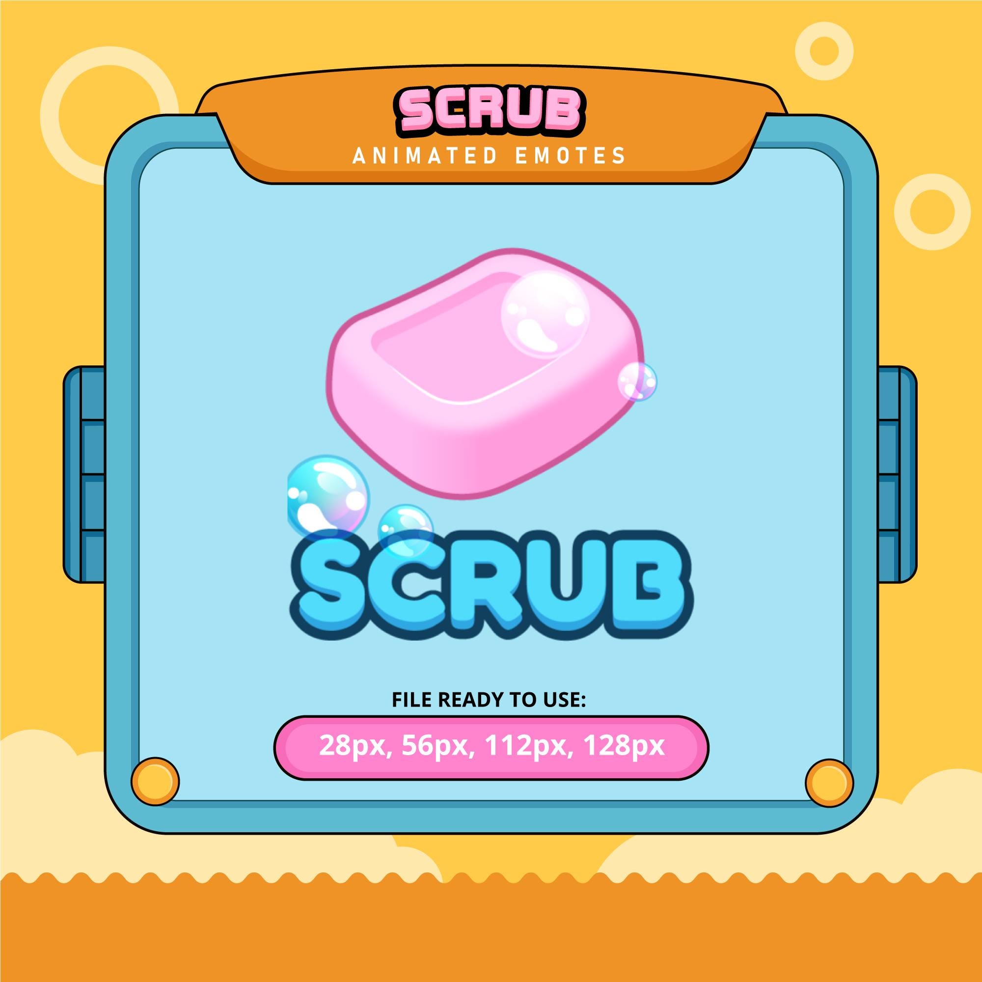 Scrub Animated Emotes | Twitch Emotes | Kick Emotes | Emoji Discord - Etsy