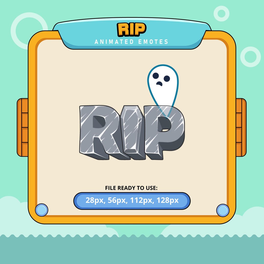 RIP Animated Emotes | Twitch Emotes | Kick Emotes | Emoji Discord - Etsy