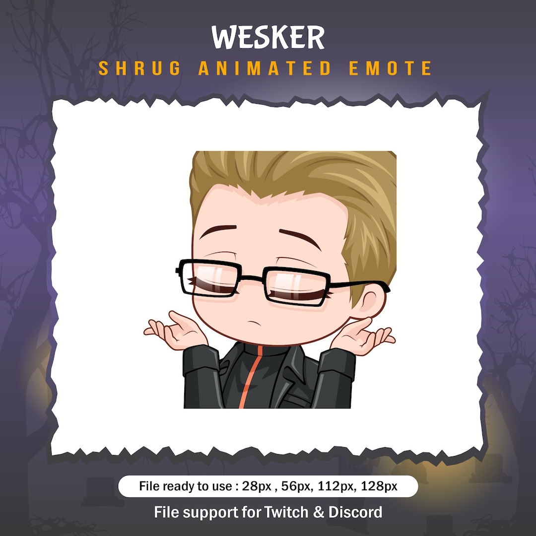 Wesker Dead by Daylight Shrug Emotes / DBD Twitch Emote - Etsy