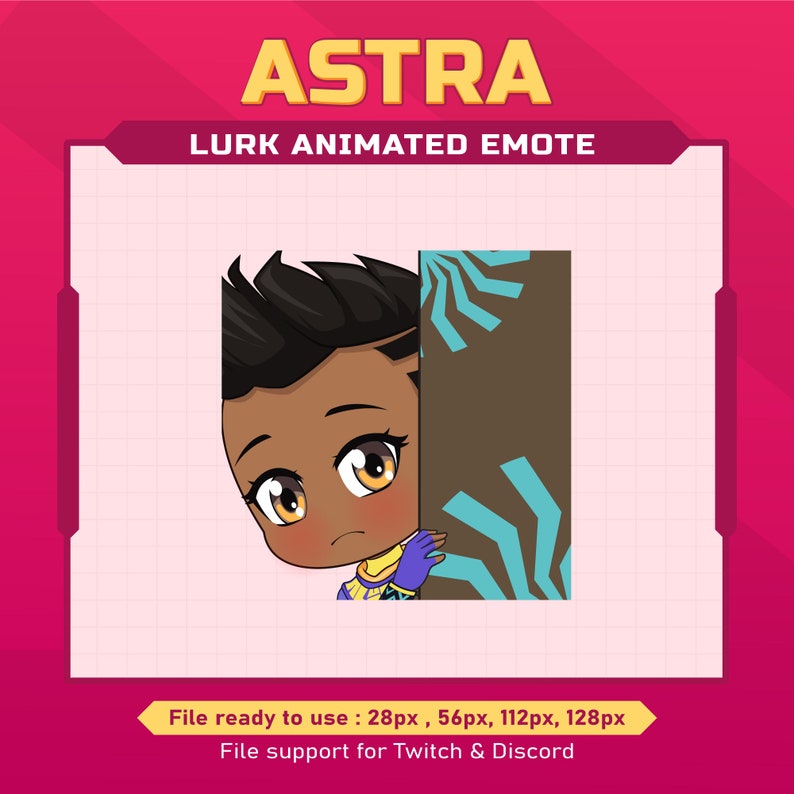 Astra Valorant Lurk Animated Emote for Twitch | Twitch Animated Emote ...