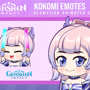 Sangonomiya Kokomi Glowstick Animated Emote (digital Download) - Etsy