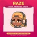 Raze Valorant Leave Animated Emote for Twitch | Valorant Twitch Emote ...