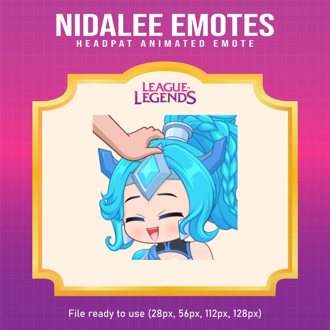 Nidalee League of Legends Headpat Emote for Twitch | League of Legends ...