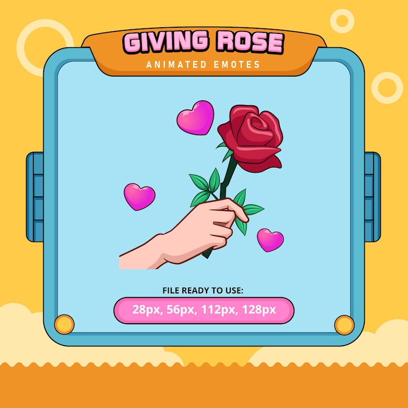 Giving Rose Animated Emotes | Twitch Emotes | Kick Emotes | Emoji ...