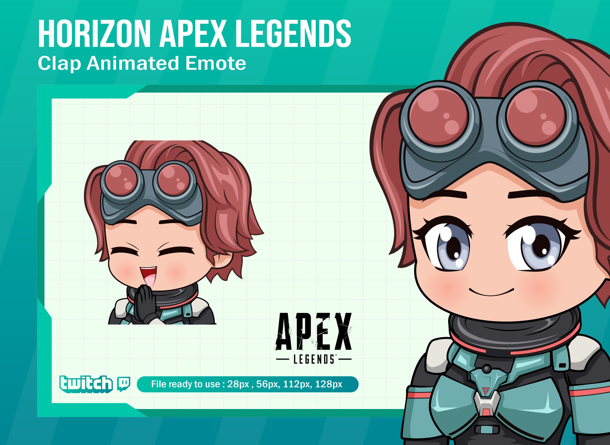 Horizon Apex Legends Clap Animated Emote for Twitch Twitch - Etsy