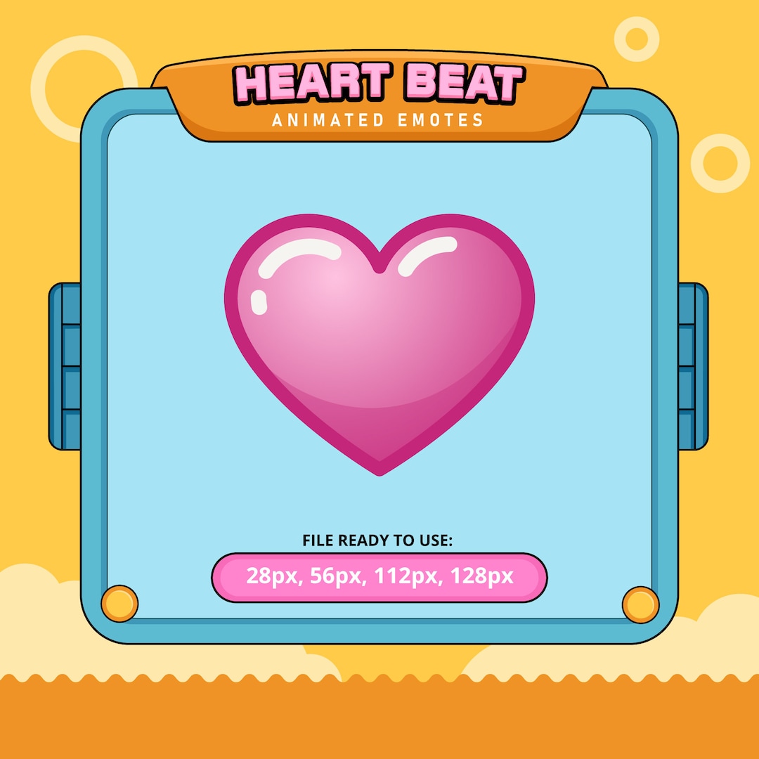 Heart Beat Animated Emotes | Twitch Emotes | Kick Emotes | Emoji ...
