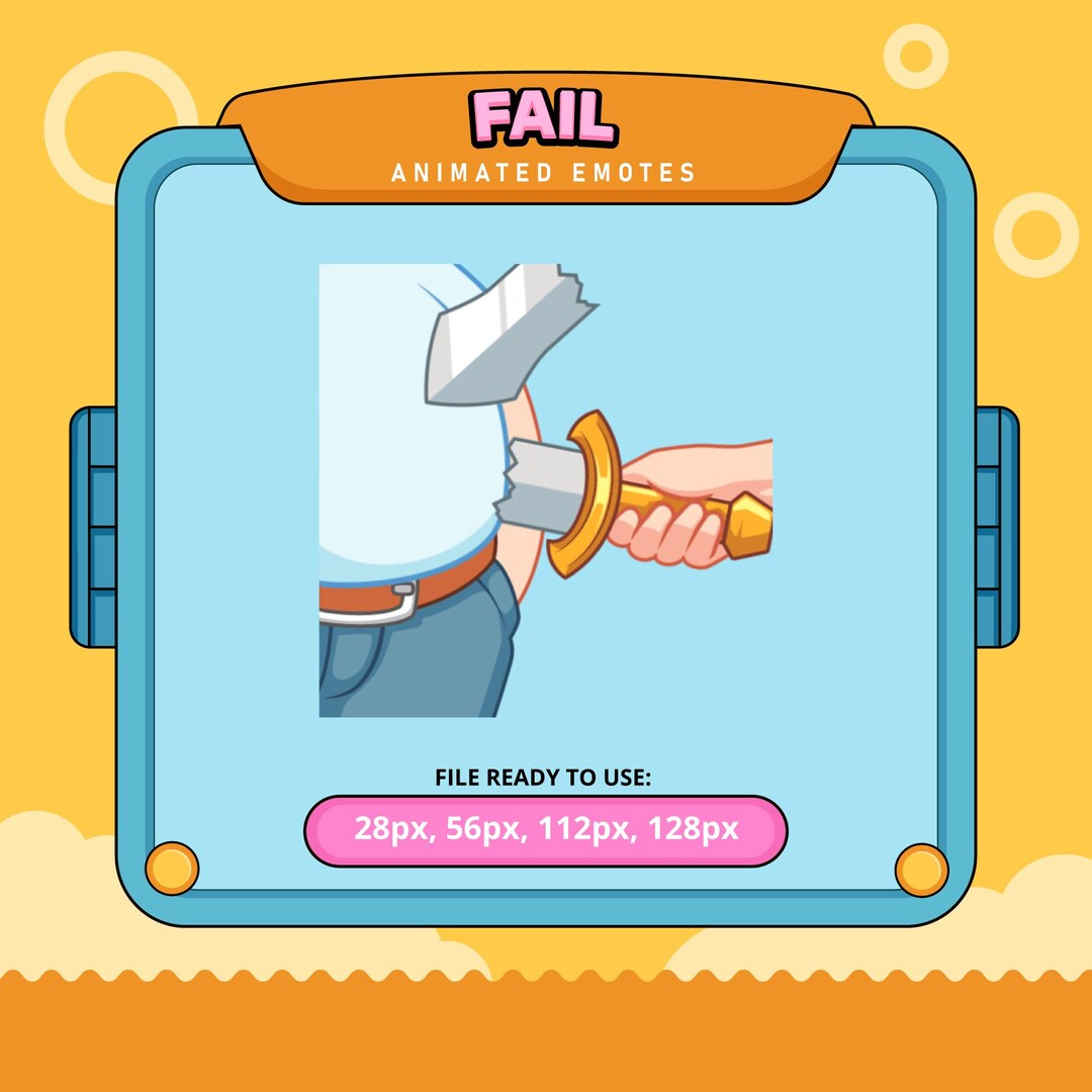 Fail Animated Emotes | Twitch Emotes | Kick Emotes | Emoji Discord - Etsy