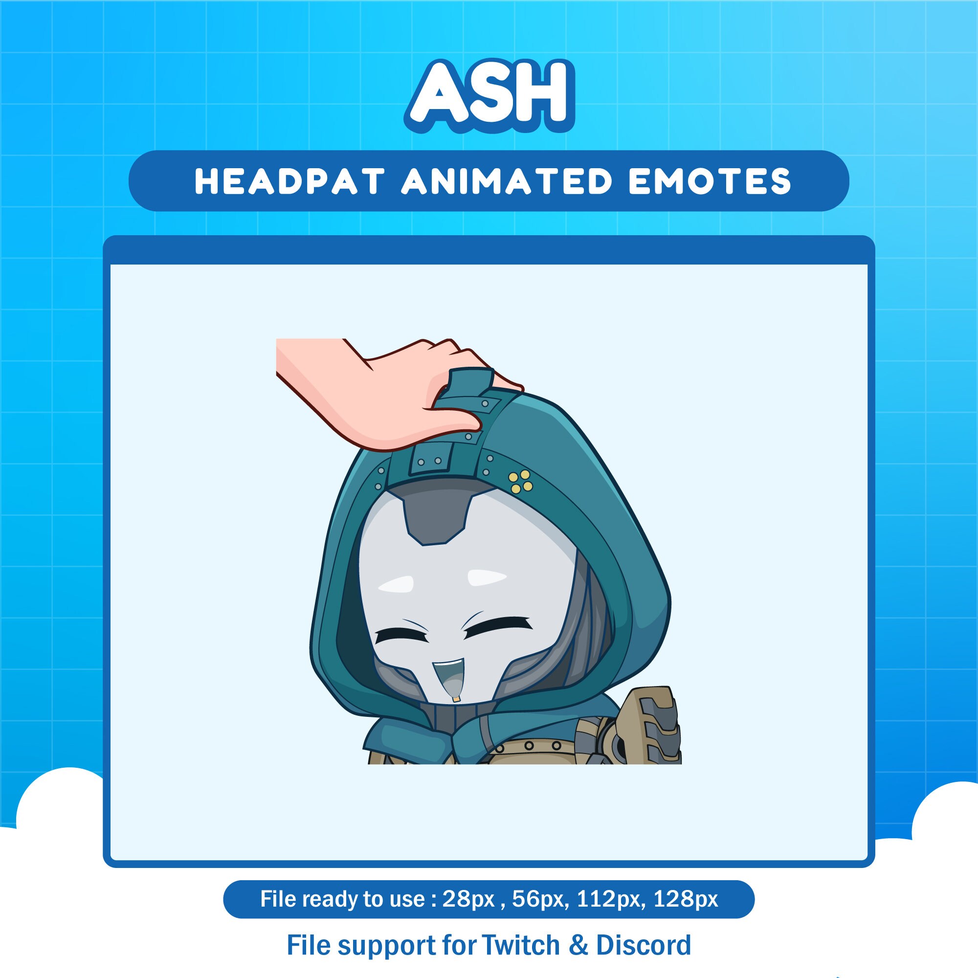 Ash Apex Legends Headpat Emote for Twitch | Apex Animated Emotes - Etsy
