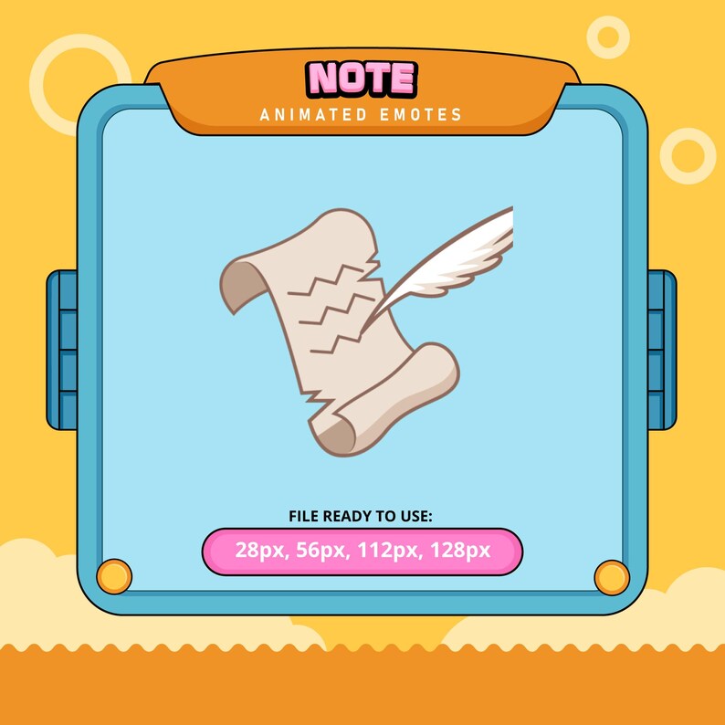 Note Animated Emotes | Twitch Emotes | Kick Emotes | Emoji Discord - Etsy