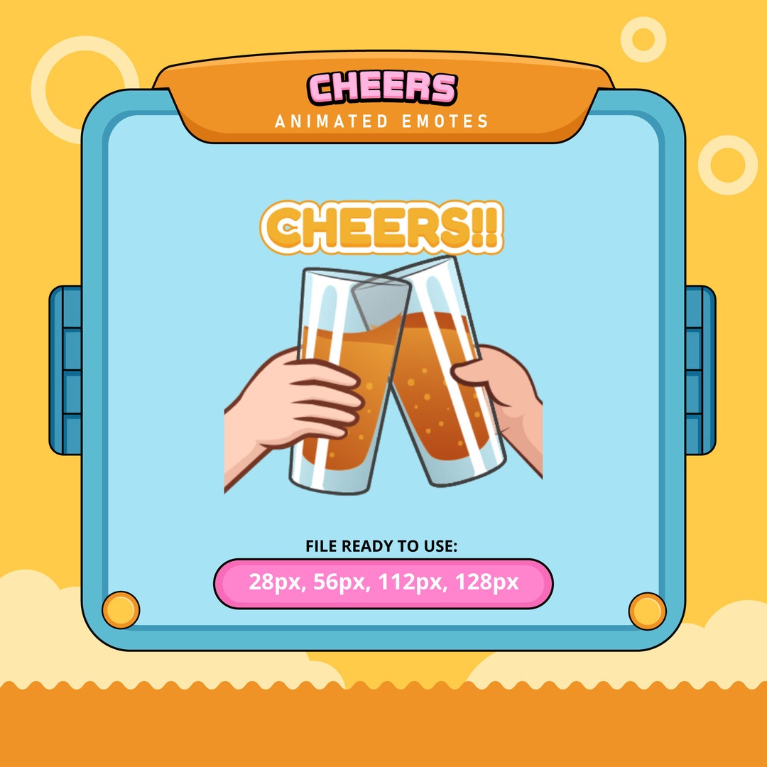 Cheers Animated Emotes | Twitch Emotes | Kick Emotes | Emoji Discord - Etsy