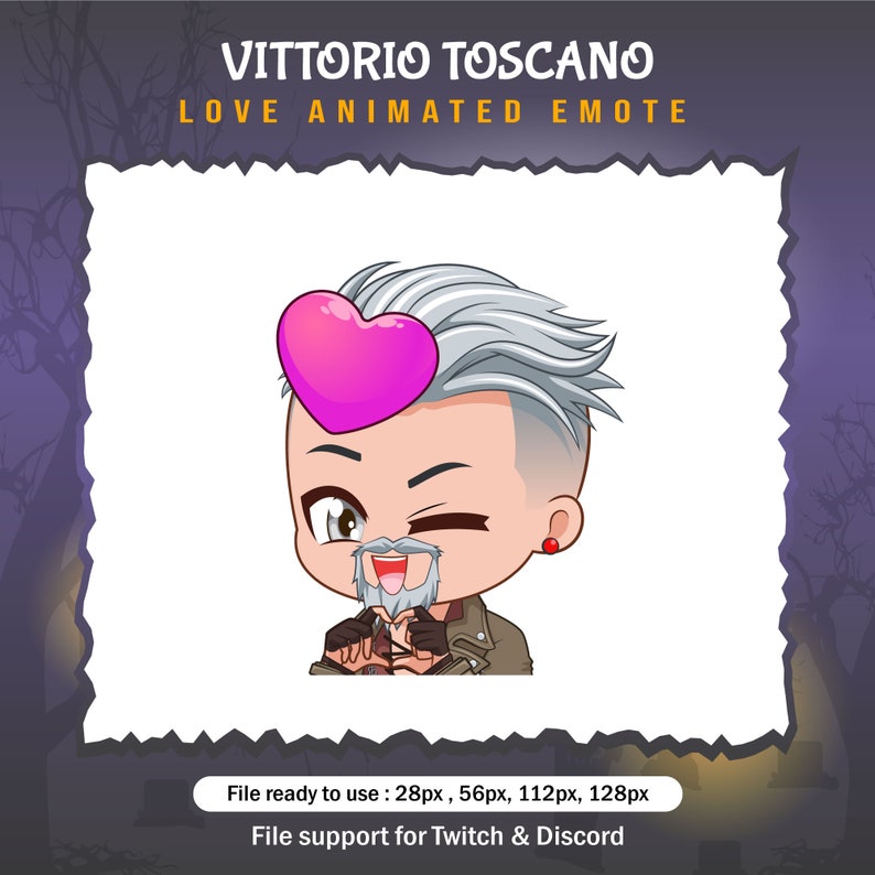 Vittorio Toscano Dead by Daylight Love Heart Emotes / DBD Twitch Emote ...