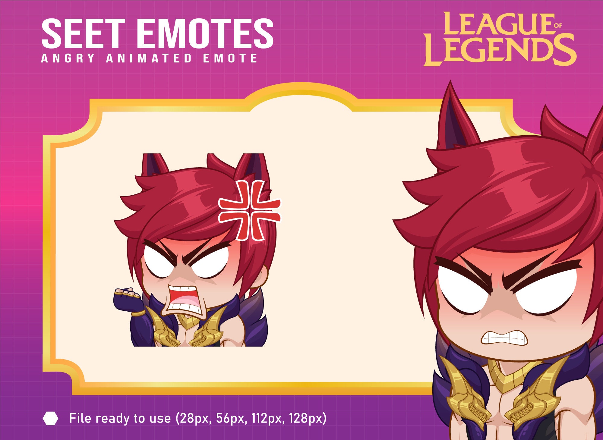 Sett League of Legends Angry Emote for Twitch | League of Legends ...