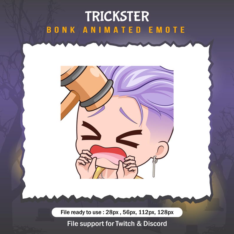 Trickster Dead by Daylight Bonk Emotes / DBD Twitch Emote - Etsy