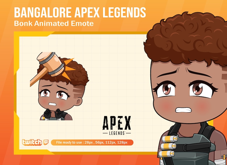 Bangalore Apex Legends Bonk Animated Emote for Twitch Twitch Animated ...