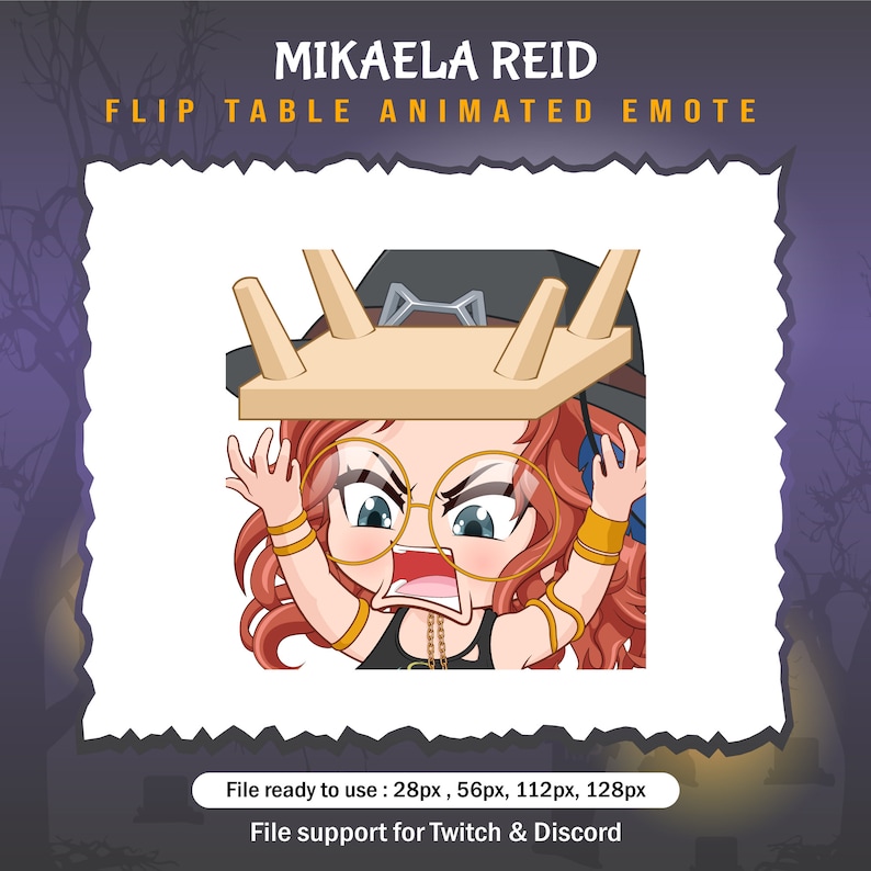 Mikaela Reid Dead by Daylight Table Flip Emotes / DBD Twitch Emote - Etsy