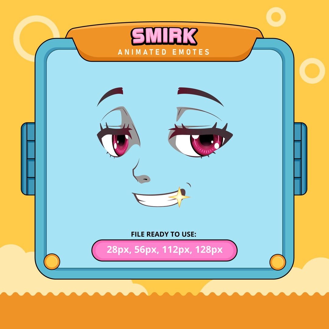Smirk Animated Emotes | Twitch Emotes | Kick Emotes | Emoji Discord - Etsy