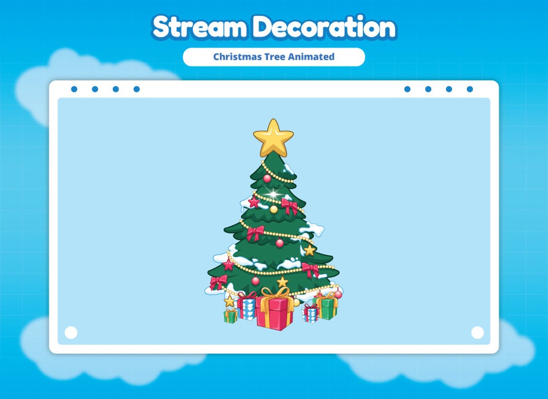 Animated Christmas Tree Stream Decoration (digital Download) - Etsy