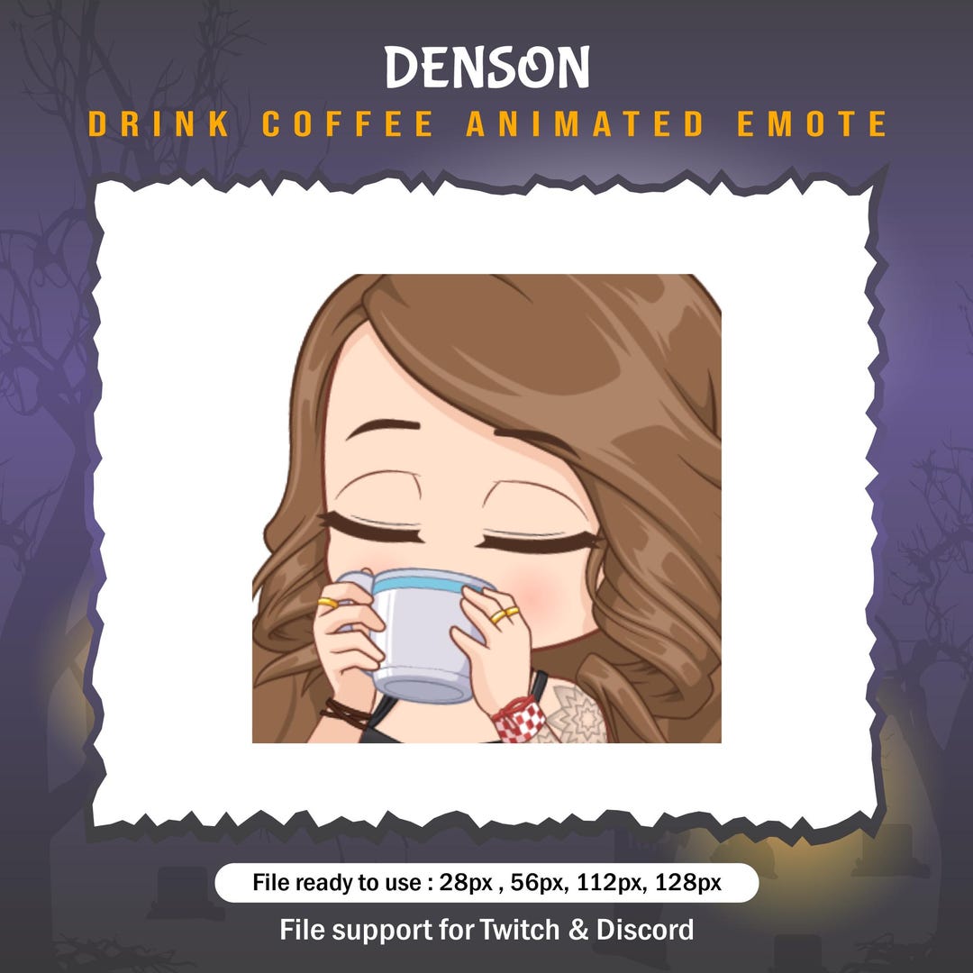 Denson Dead by Daylight Drink Coffee Emotes / DBD Twitch Emote - Etsy