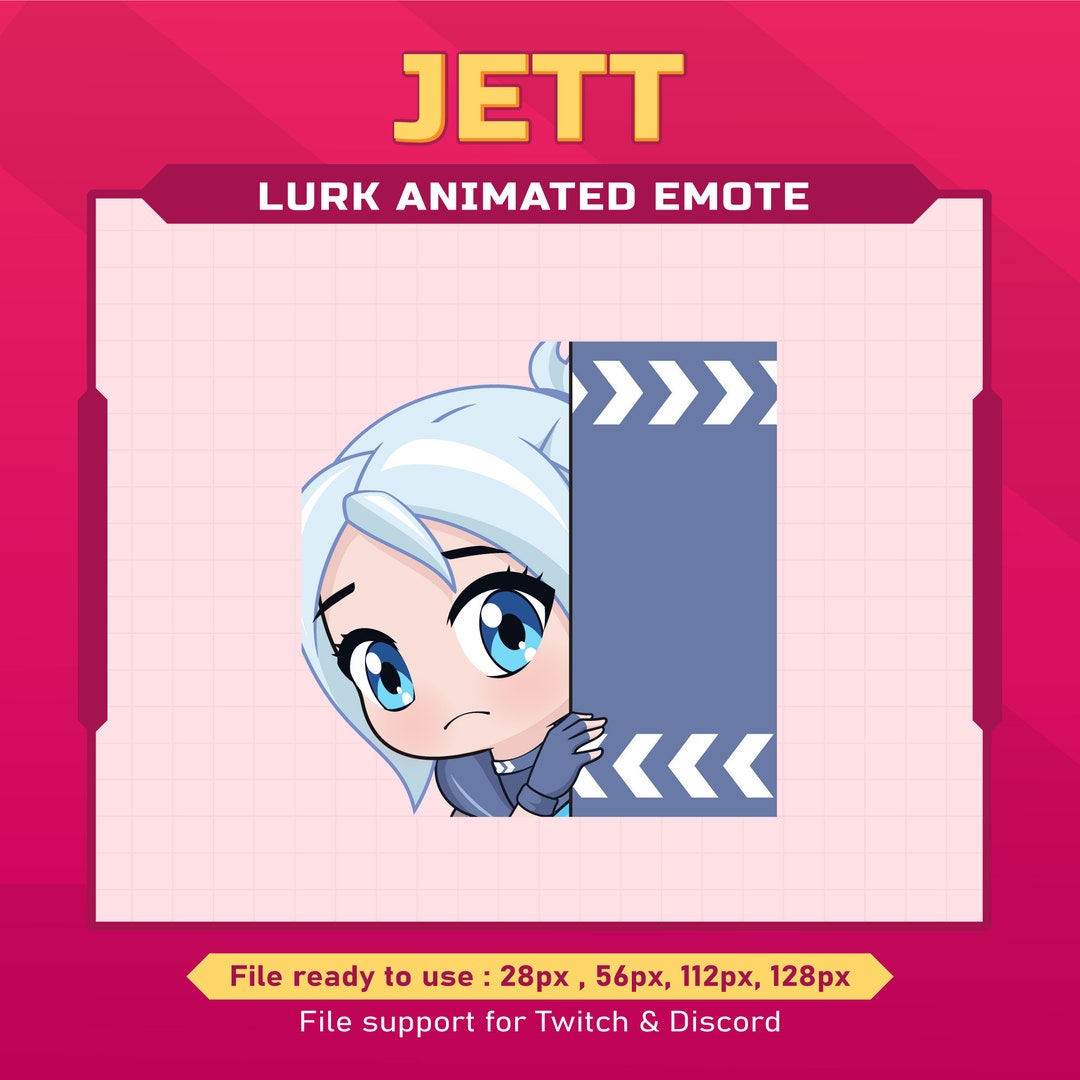 Jett Valorant Lurk Animated Emote for Twitch (digital Files) - Etsy