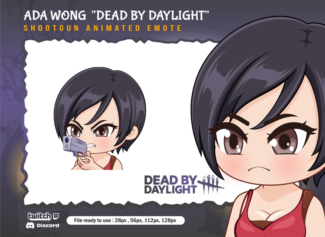 Ada Wong Dead by Daylight Gun Emotes / DBD Twitch Emote - Etsy