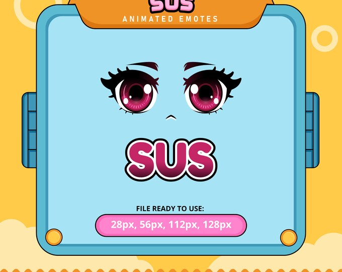 ANIMATED + STATIC EMOTE | Sus, Animated Sus Emote, Sus Sparkle Emote ...