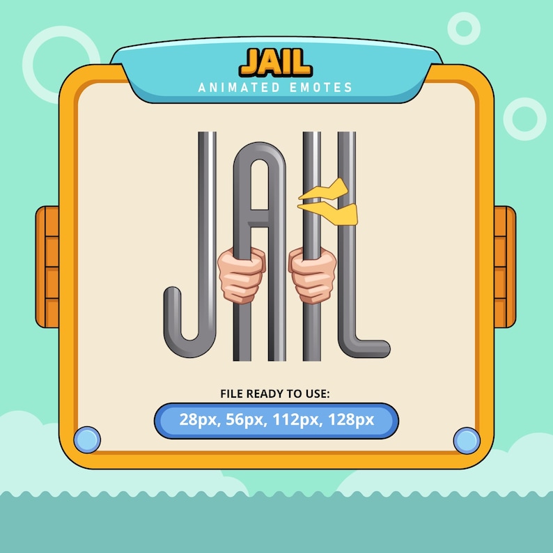 Jail Animated Emotes | Twitch Emotes | Kick Emotes | Emoji Discord - Etsy