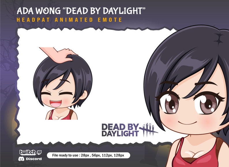 Ada Wong Dead by Daylight Headpat Emotes / DBD Twitch Emote - Etsy