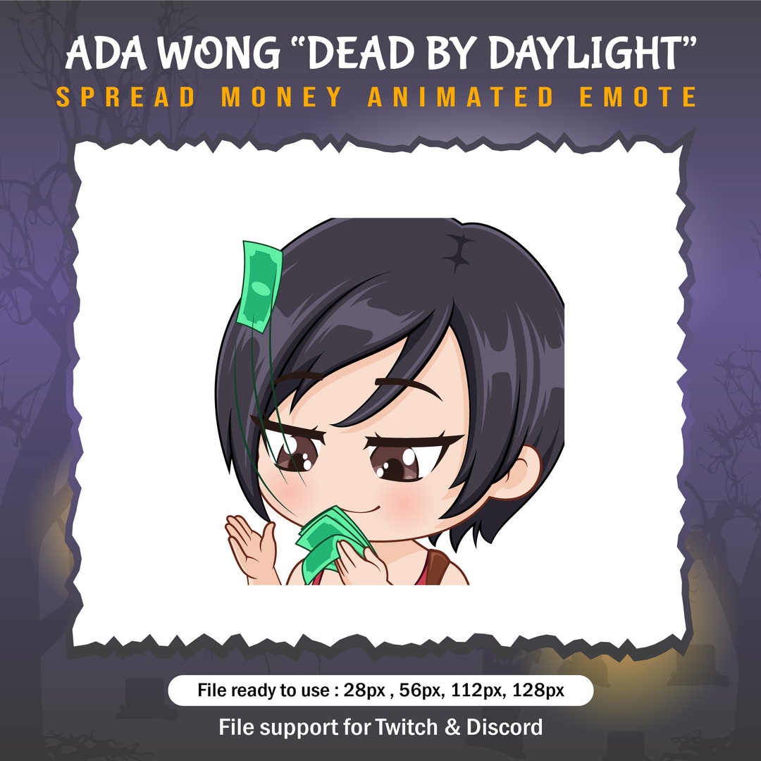 Ada Wong Dead by Daylight Spread Money Emotes / DBD Twitch Emote - Etsy